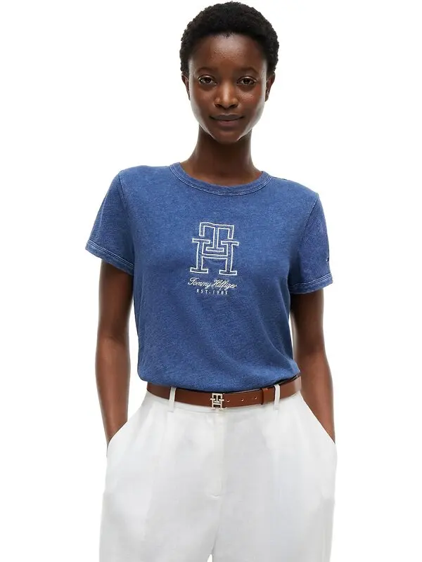 Tommy Hilfiger Monogram T-shirt - Blue Ink