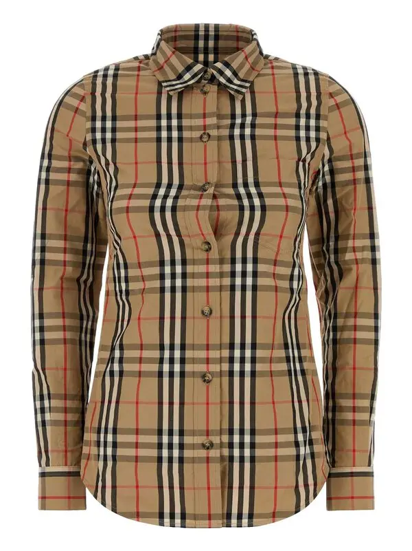Burberry Embroidered Cotton Shirt - Multicolor