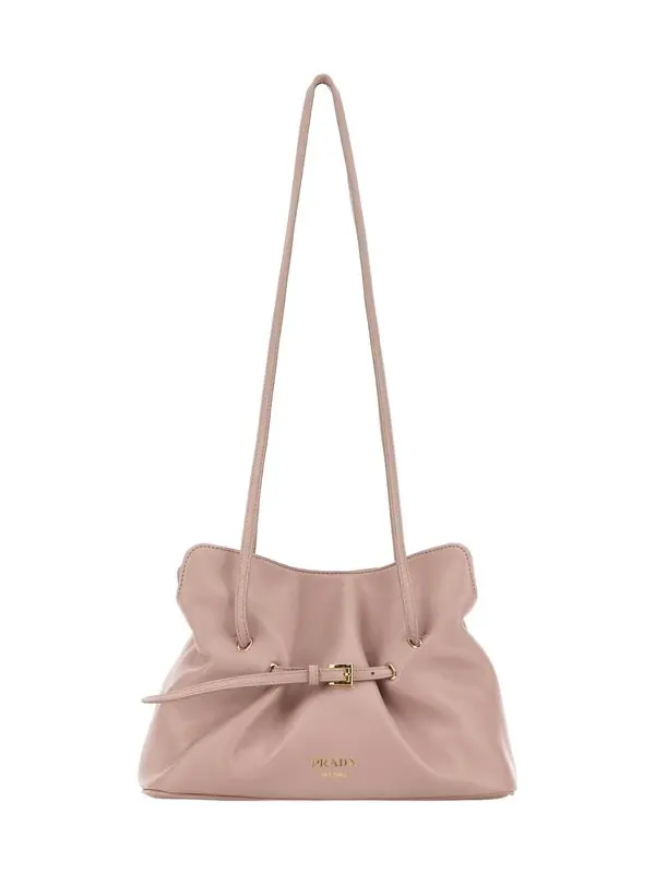 Prada Nappa Leather Small Dana Bucket Bag - Pink