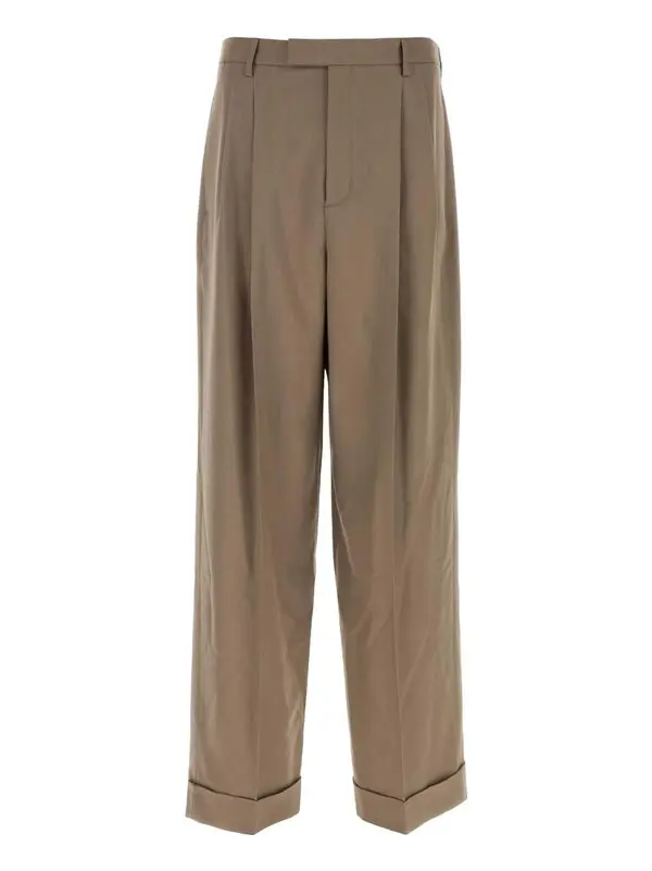 Valentino Garavani Cappuccino Wool Pant - Brown