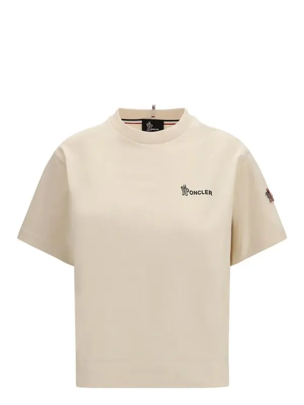 Moncler Cotton T-shirt - Cream