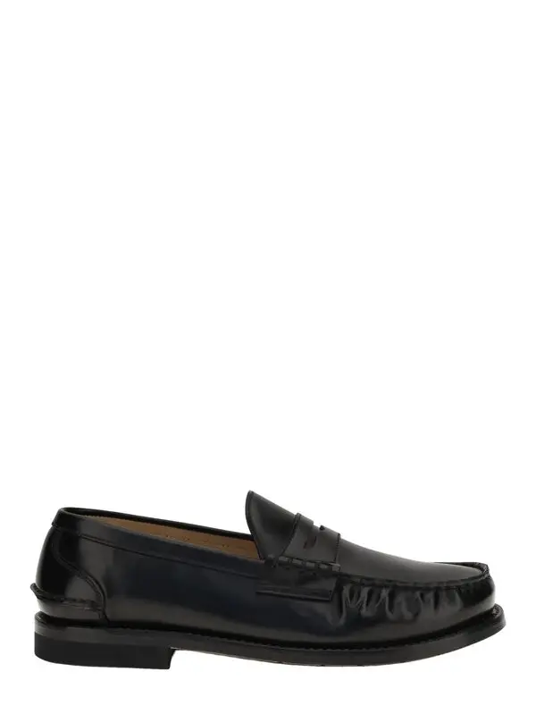 Premiata Arnold Loafers In Calfskin Leather - Black