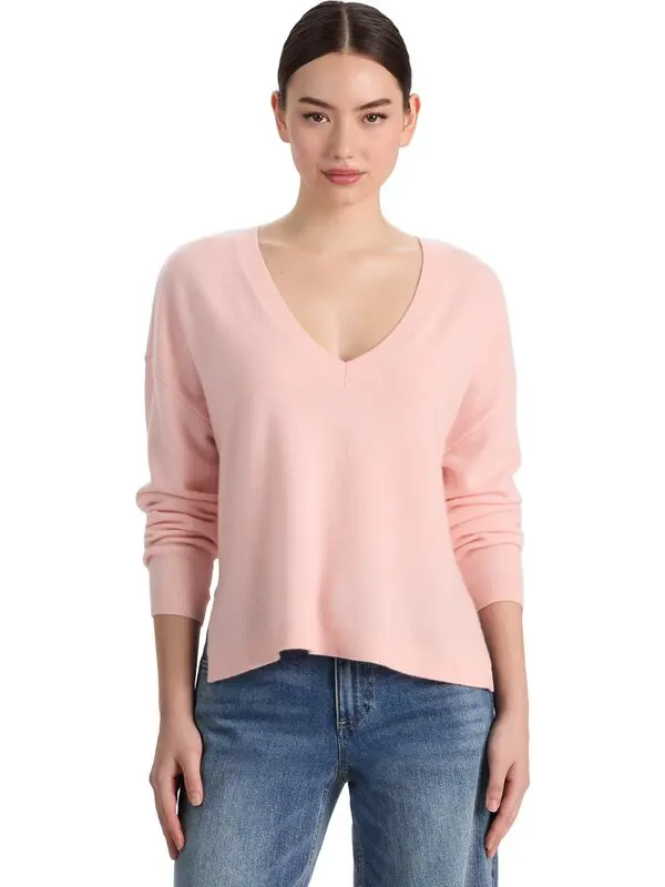 Alice + Olivia Williams Cashmere Pullover - English Rose