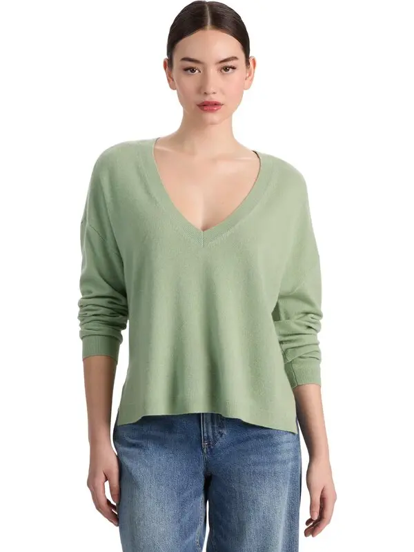 Alice + Olivia Williams Cashmere Pullover - Sage