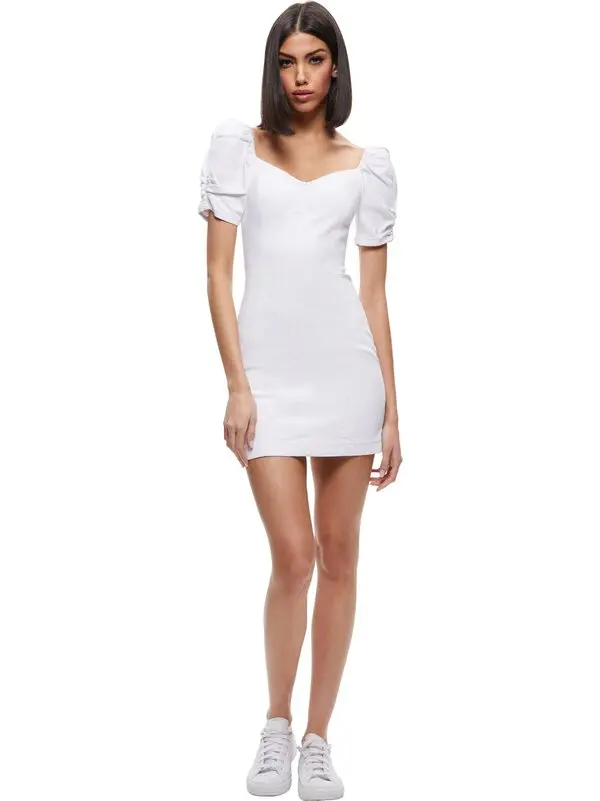 Alice + Olivia Mimi Denim Mini Dress - Vintage Sugar