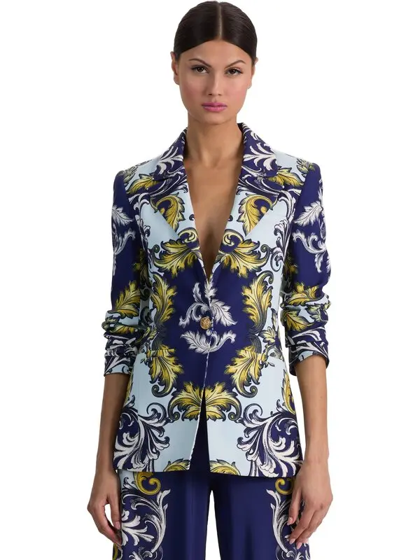 Alice + Olivia Hope Fitted Blazer - Antique Scroll