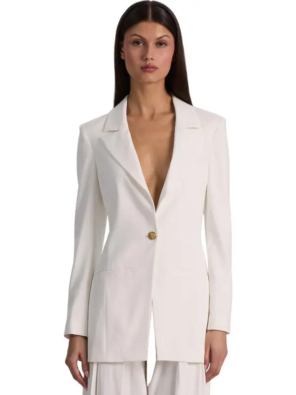 Alice + Olivia Hope Fitted Blazer - Off White