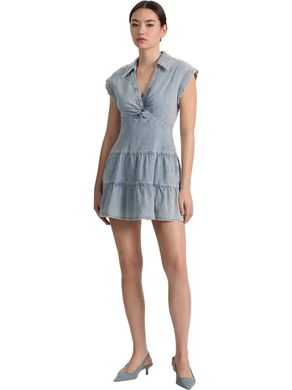 Alice + Olivia Mila Denim Mini Dress - Rockstar Blue