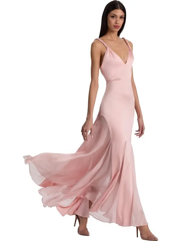 Alice + Olivia Andrina Maxi Dress - English Rose