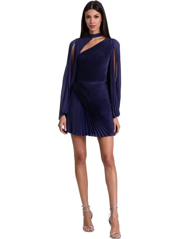 Alice + Olivia Aurelie Mini Dress - Midnight Blue