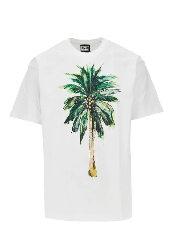 Obey Palm Print T-hirt - White