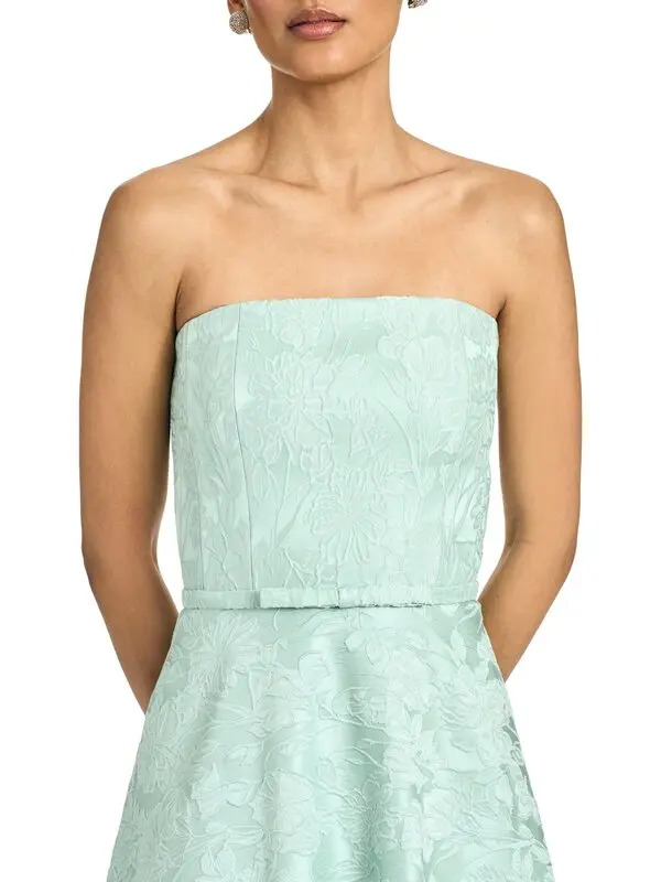 Sachin & Babi Darian Strapless Tea-length Dress - Celadon