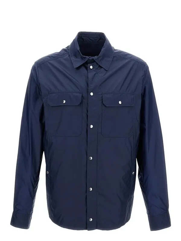 Moncler Lightweight Shirt Jacket - Blu