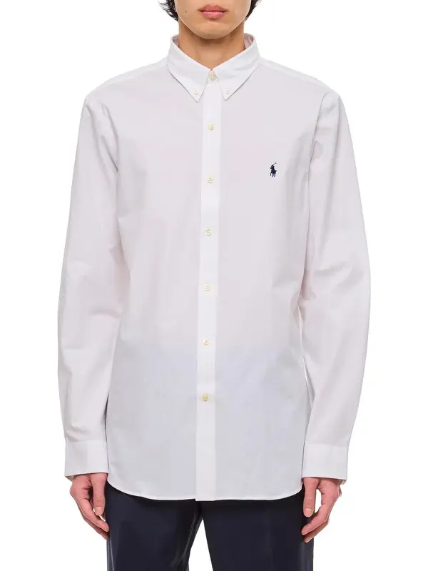 Polo Ralph Lauren Camicia Sport In Cotone - White