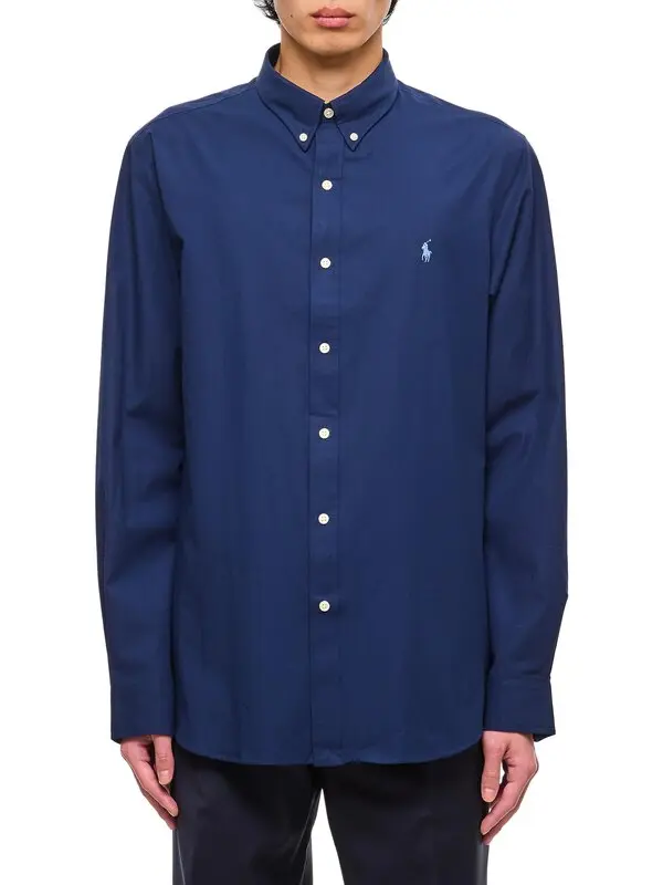 Polo Ralph Lauren Camicia Sport In Cotone - Blu