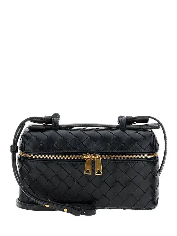 Bottega Veneta Calf Leather Vanity Case - Nero