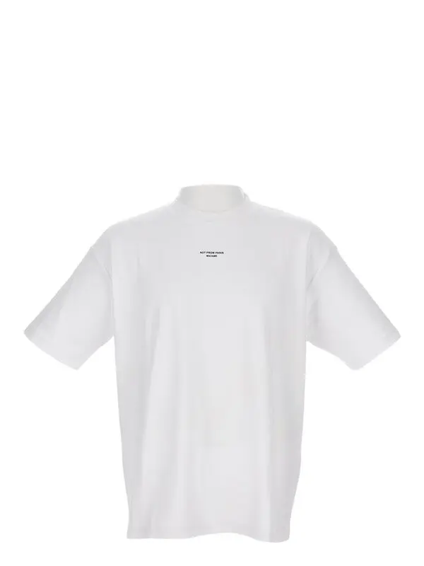 Drole De Monsieur Maglietta Slogan - Bianco