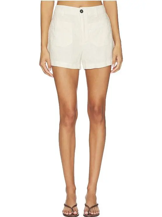 Sanctuary Linen Marine Short - Summer Sand