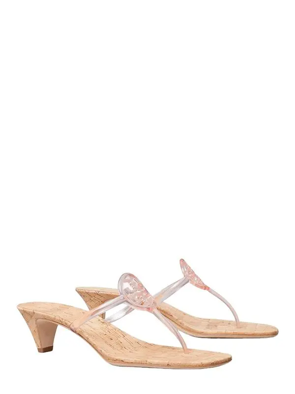 Tory Burch Miller Jelly Kitten Heel Sandals - Pink Quartz