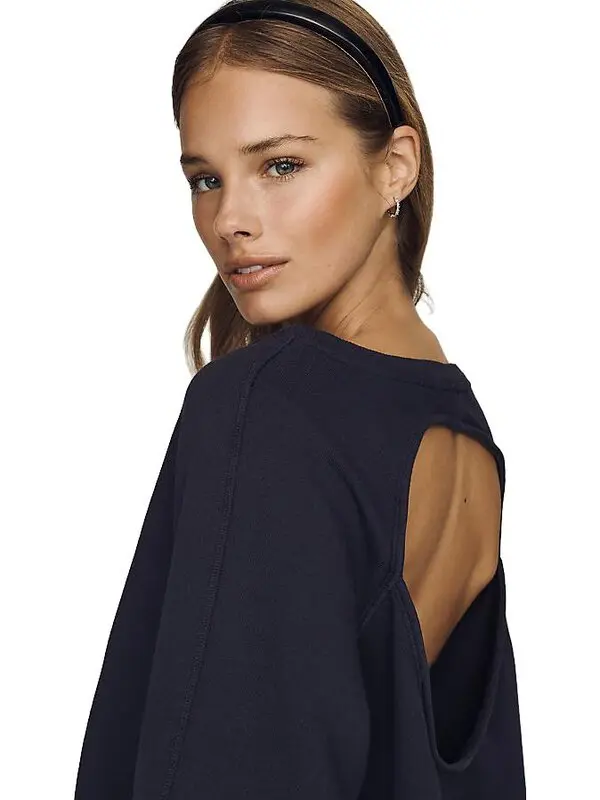 DAILY PRACTICE Open-back Pullover - Peacoat