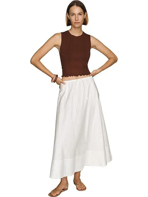 REFORMATION Cleo Skirt - White