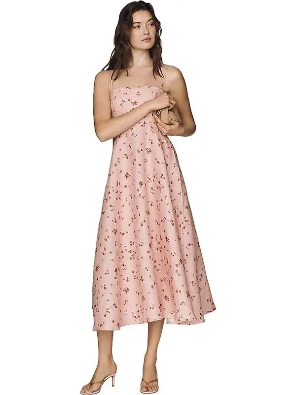 REFORMATION Monette Strapless Midi Dress - Noelia