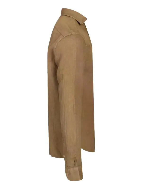 AL DUCA D’AOSTA 1902 Linen Shirt - Brown
