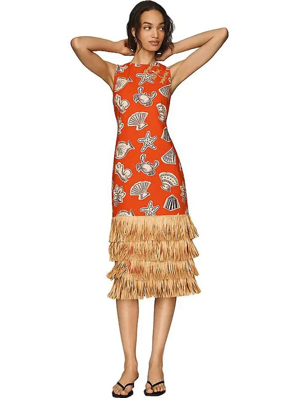 SIMONMILLER Jooni Linen Dress - Playful Sea Print