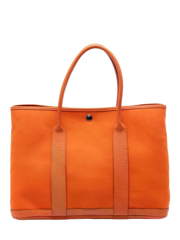 Hermès 2012 Toile And Negonda Garden Party 36 Tote Bag - Orange