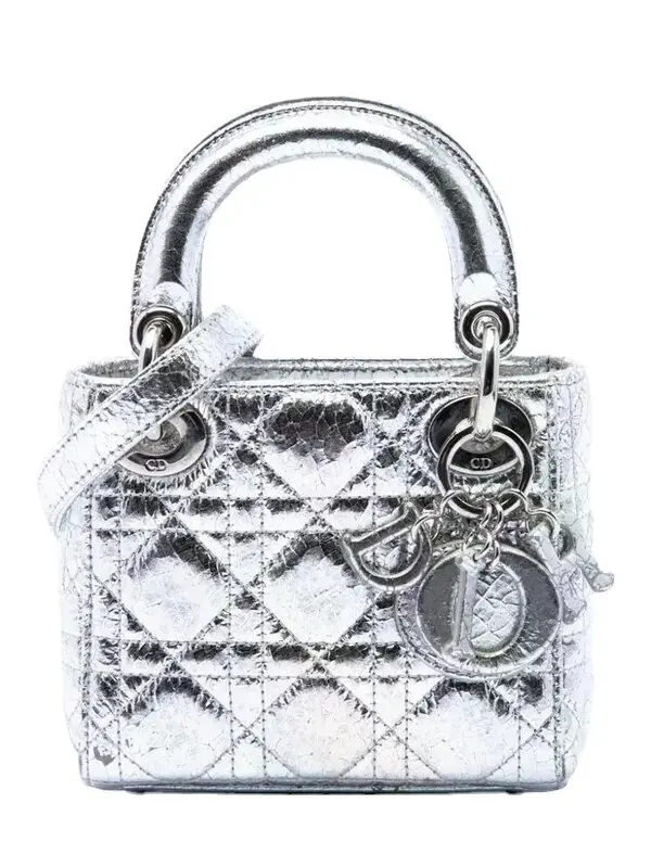 Dior Micro Lady Satchel - Silver