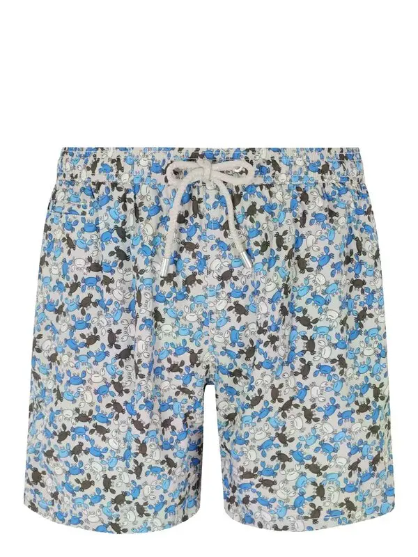 MC2 SAINT BARTH Lighting Micro Crab-print Swim Shorts - Grey