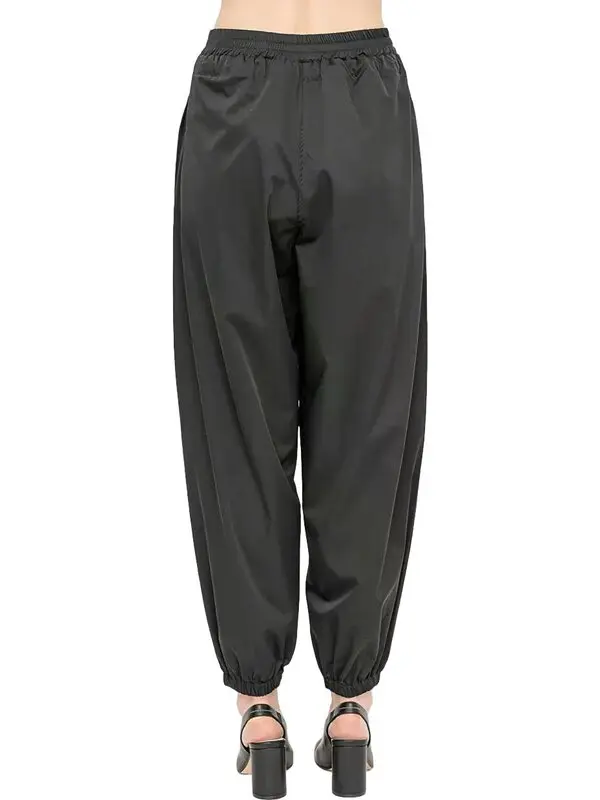 Andrea Ya'aqov Jogging Pants With Drawstring Waist - Black