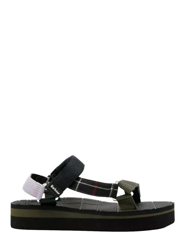 Barbour Mila Touch-strap Sandals - Blue