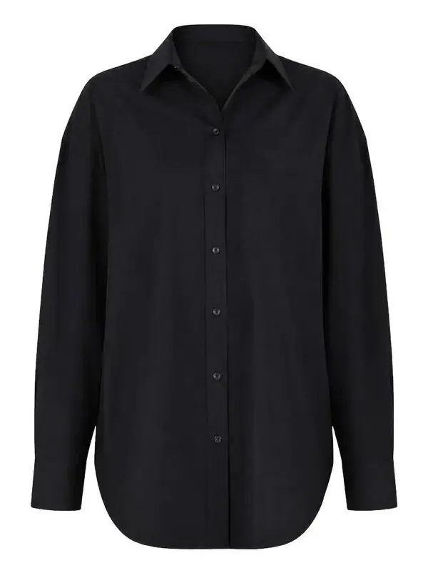 Wardrobe.NYC Oversized Chest Pocket Shirt - Black