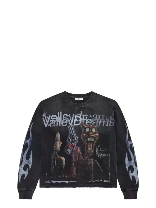 VALE FOREVER Psychopath Long-sleeve Sweatshirt - Black