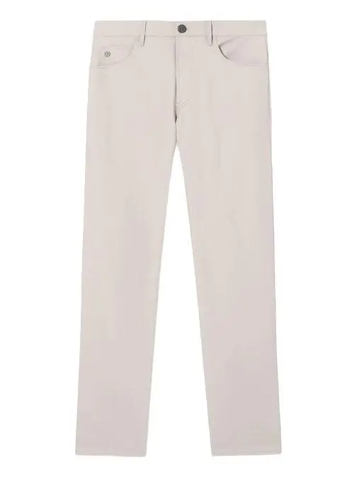 Giorgio Armani S Lightweight Virgin Wool Five-pocket Trousers - Red