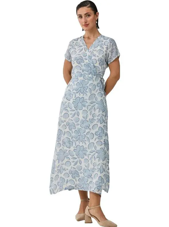 REISTOR Maxi Wrap Dress - Floral