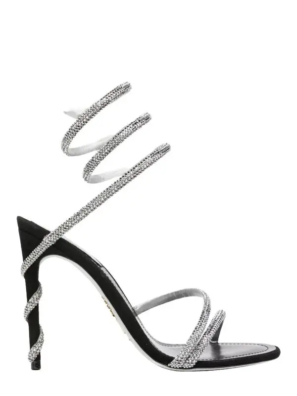 Rene Caovilla Margot Crystal-embellished Sandals - Black
