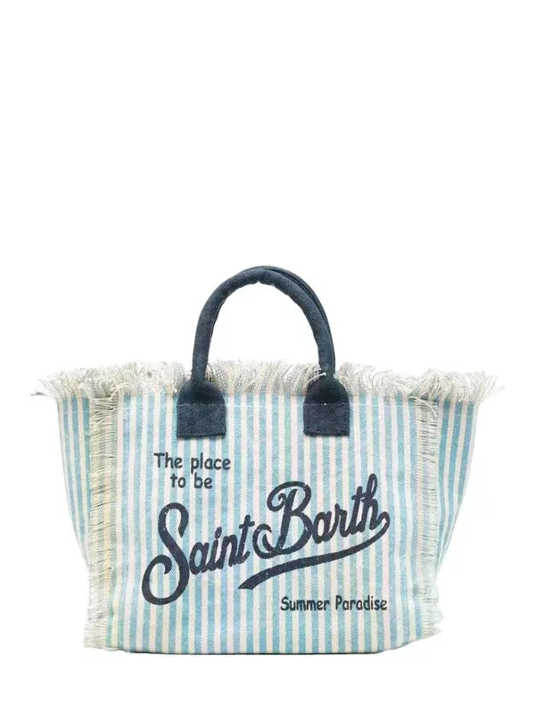MC2 SAINT BARTH Colette Striped Tote Bag - Blue