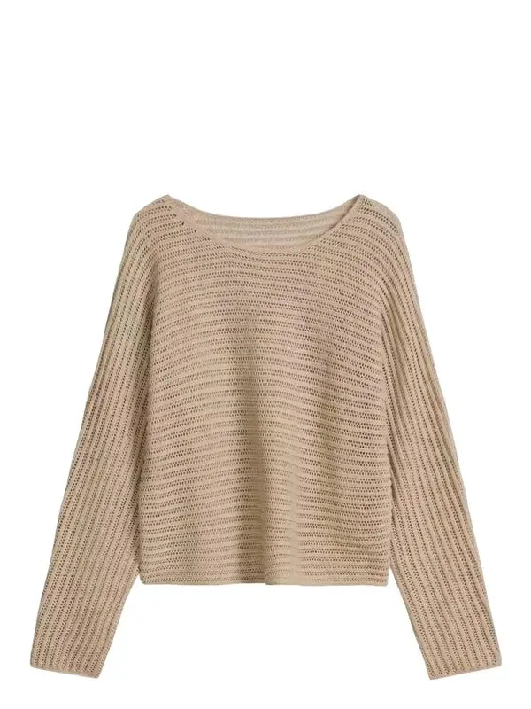 Marc O'polo Beige Open-knit Ajour Sweater - Neutrals