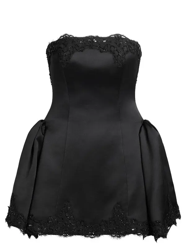 SCARLETT GASQUE Phantom Mini Dress - Black