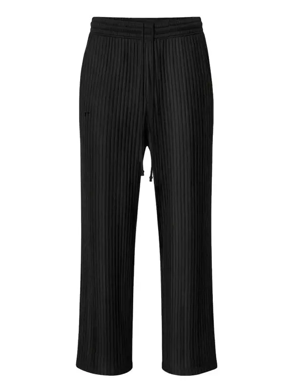 TRIBE AND TRUE Air Cloud Pleated Drawstring Trousers - Black