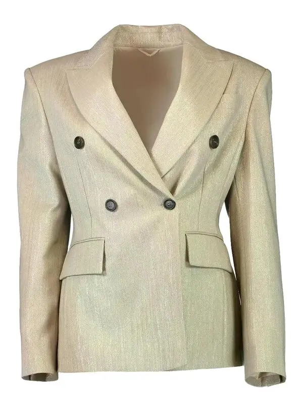 Brunello Cucinelli Sparkling Double-breasted Blazer - Neutrals