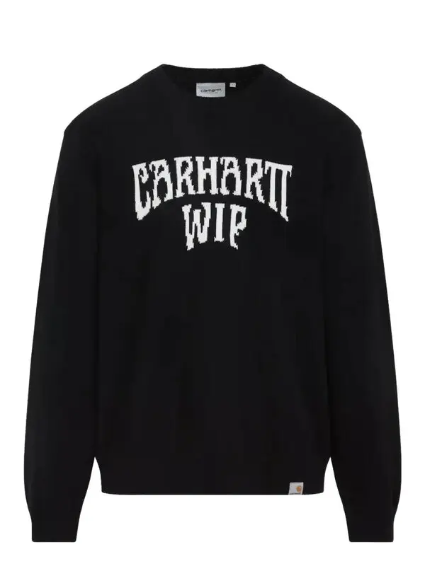 Carhartt Work In Progress Deck Logo-intarsia Sweater - Black