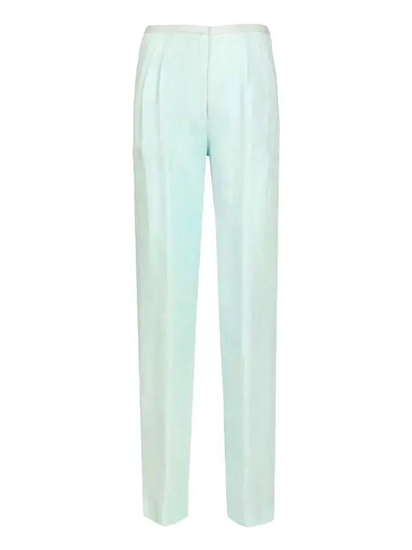 FORTE_FORTE Light Linen Tailored Trousers - Blue