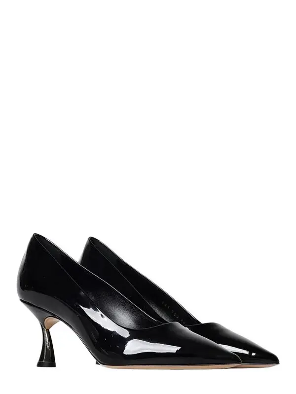 Casadei Patent-effect Pointed-toe Pumps - Black
