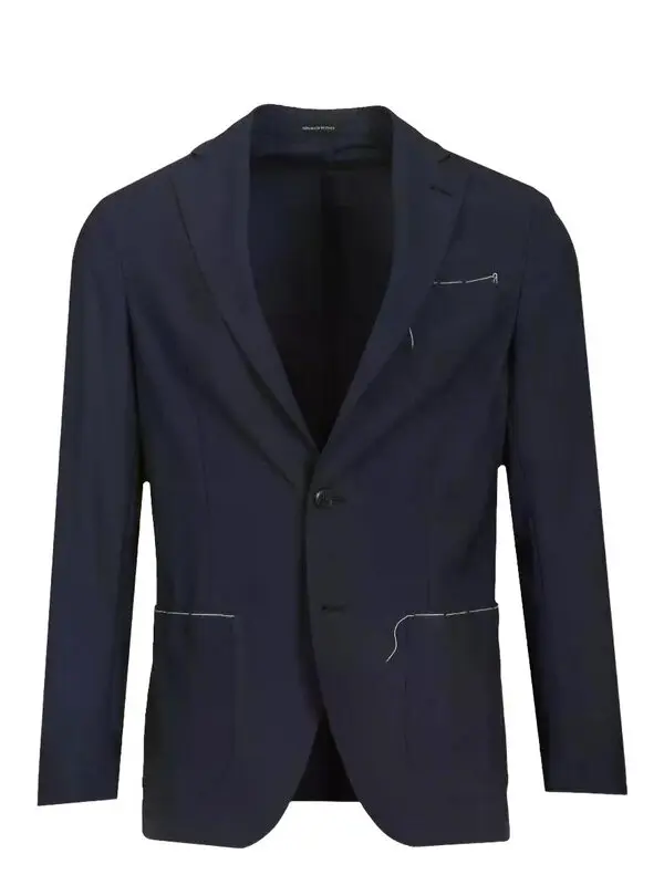 AL DUCA D’AOSTA 1902 Wool Single-breasted Blazer - Blue