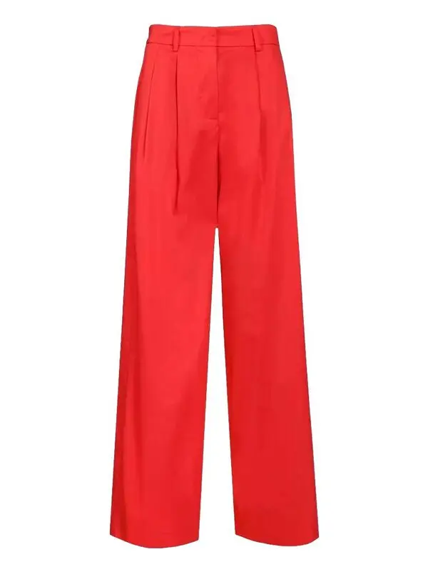 AL DUCA D’AOSTA 1902 Cotton Palazzo Pants - Red