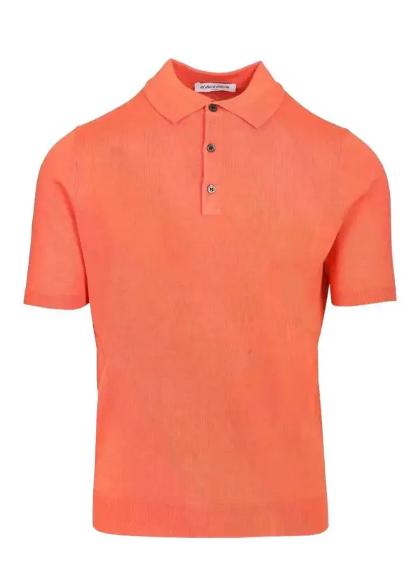 AL DUCA D’AOSTA 1902 Ribbed-trim Polo Shirt - Red