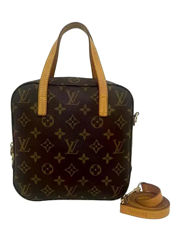 LOUIS VUITTON Monogram Spontini Satchel - Brown